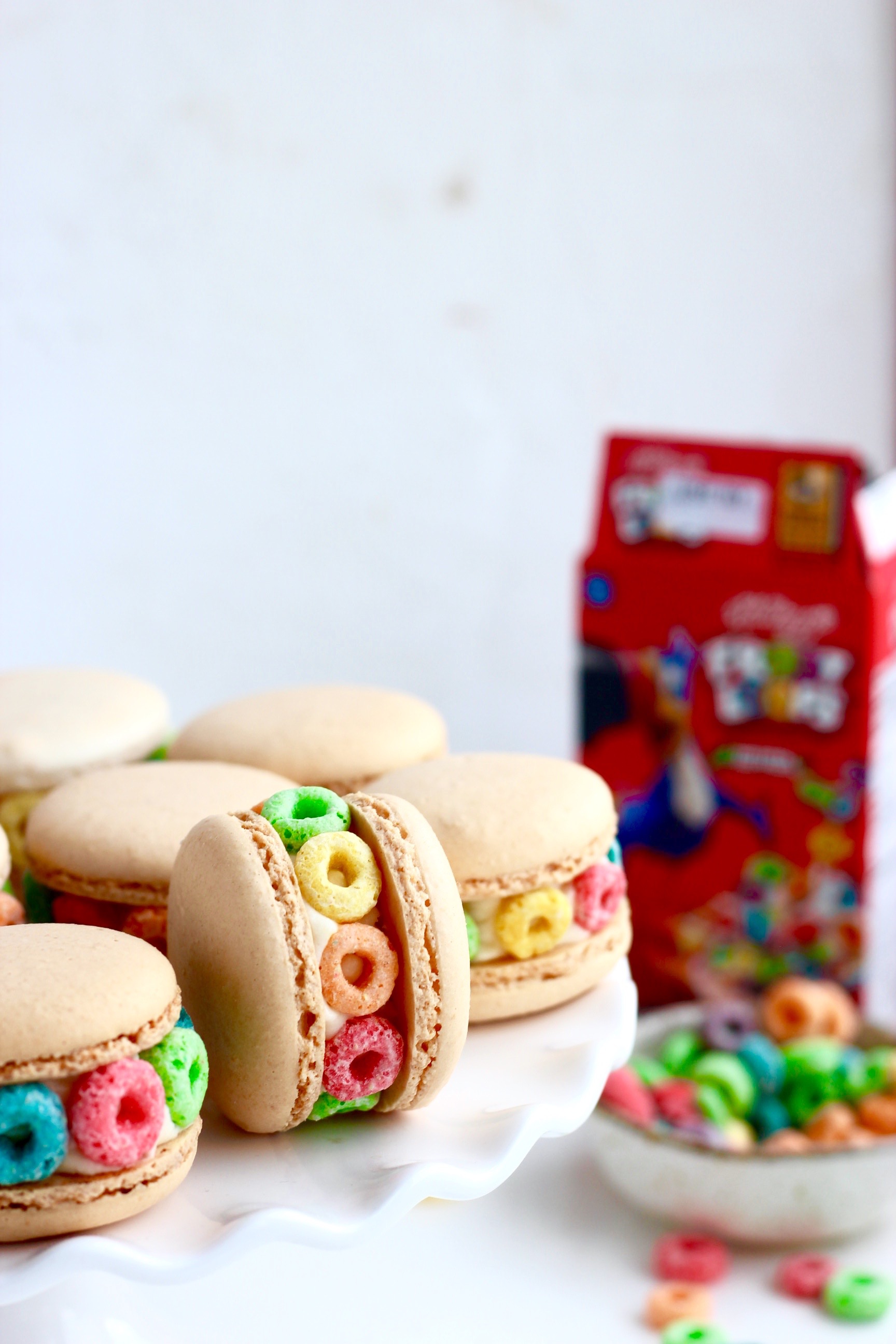 Fruit Loop Macarons